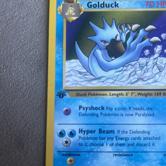 Pokemon | Toys | St Edition Golduck Pokemon Card | Poshmark